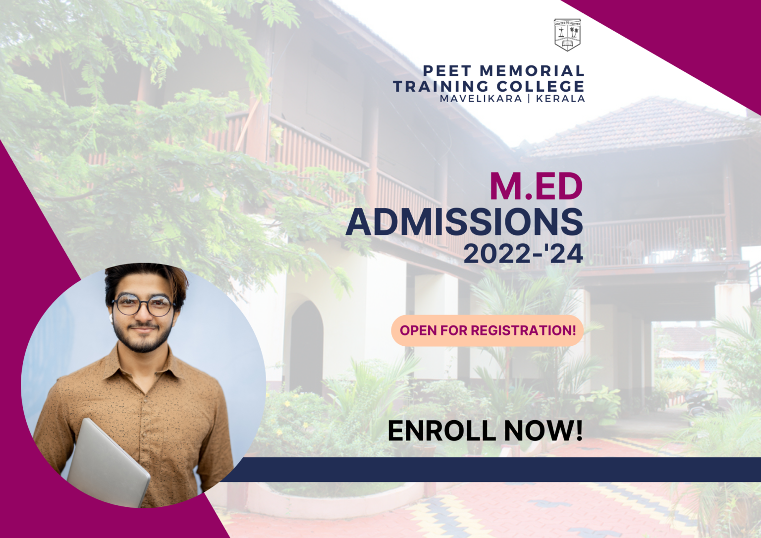 2022 – ’24 M.Ed Admissions Open! – Peet Memorial Training College